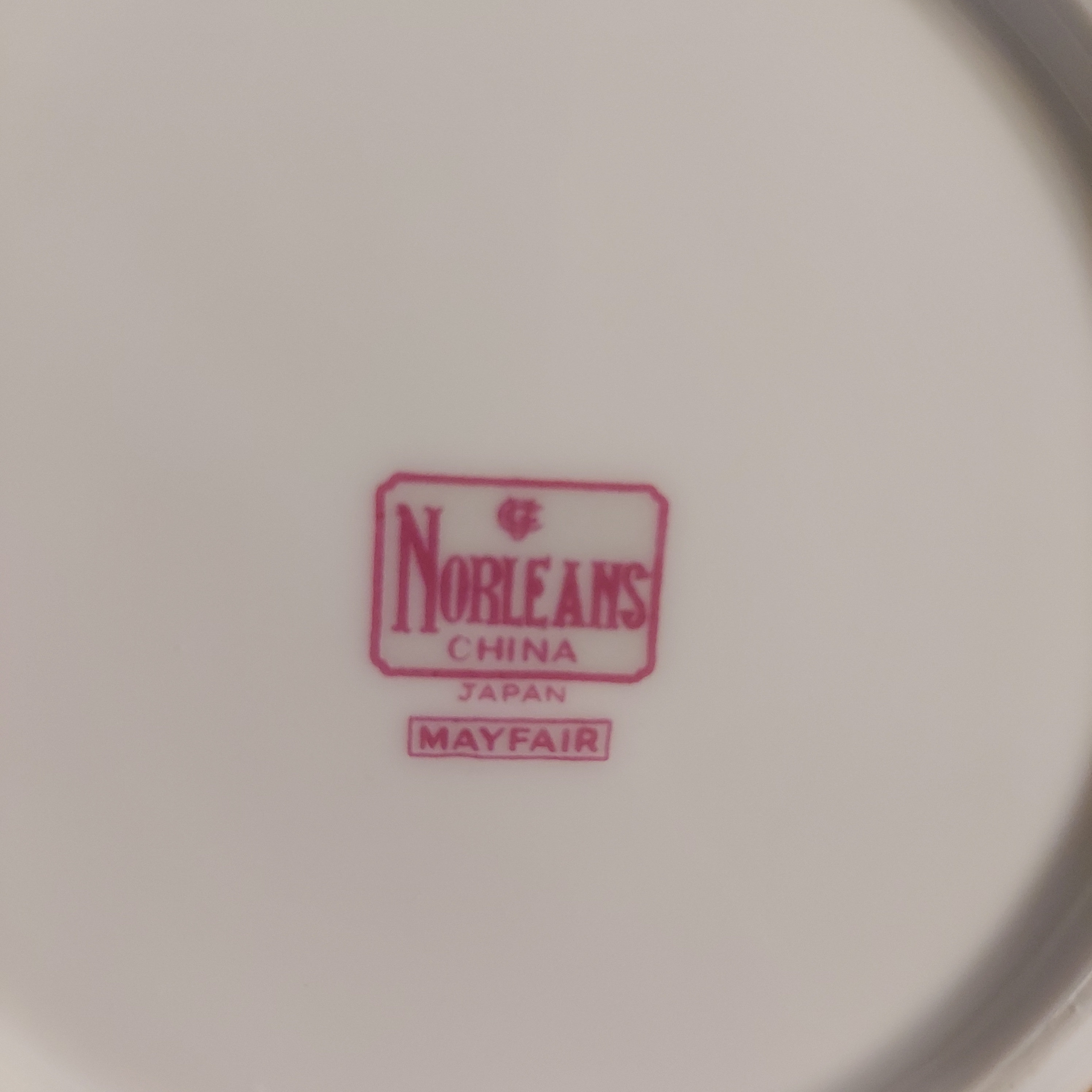 Norleans China Japan. Pattern: Mayfair. 6-piece Place Setting and More ...