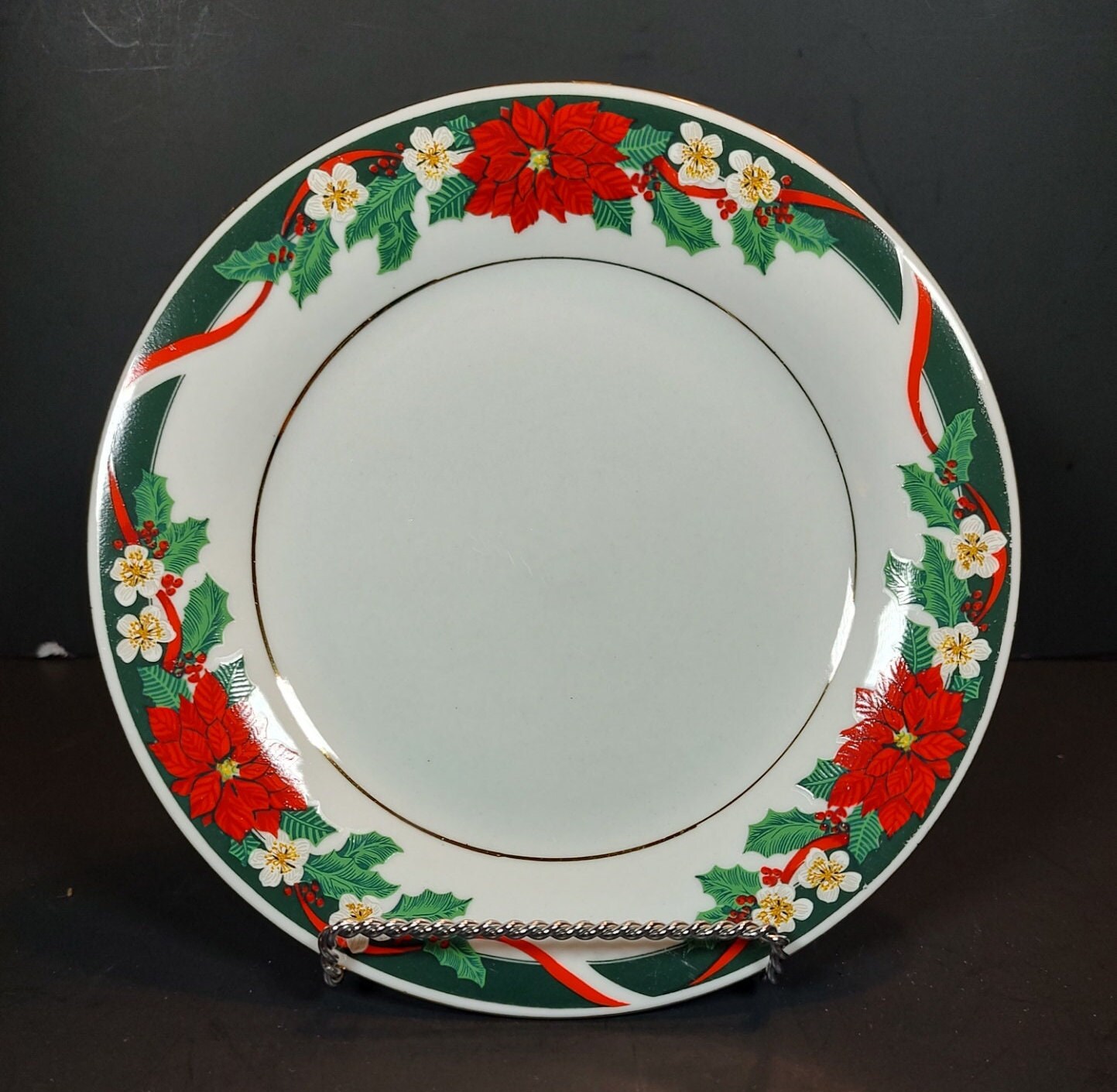 Tienshan Christmas Dinnerware. Pattern: Deck the Halls. Plates and ...