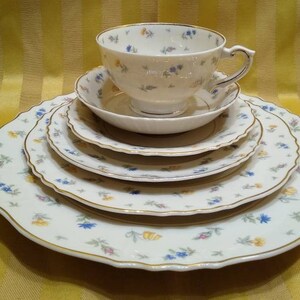 Federal Shape Syracuse China. Pattern: Suzanne. 6 Piece Place Settings ...