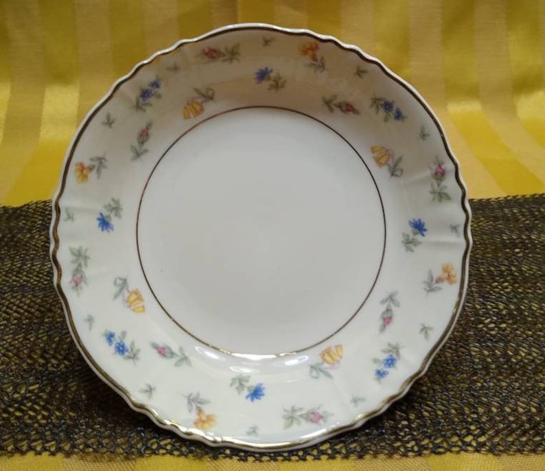 Federal Shape Syracuse China. Pattern: Suzanne. 6 Piece Place Settings ...