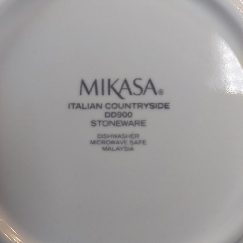 Mikasa Stoneware. Pattern: Italian Countryside DD900. - Etsy