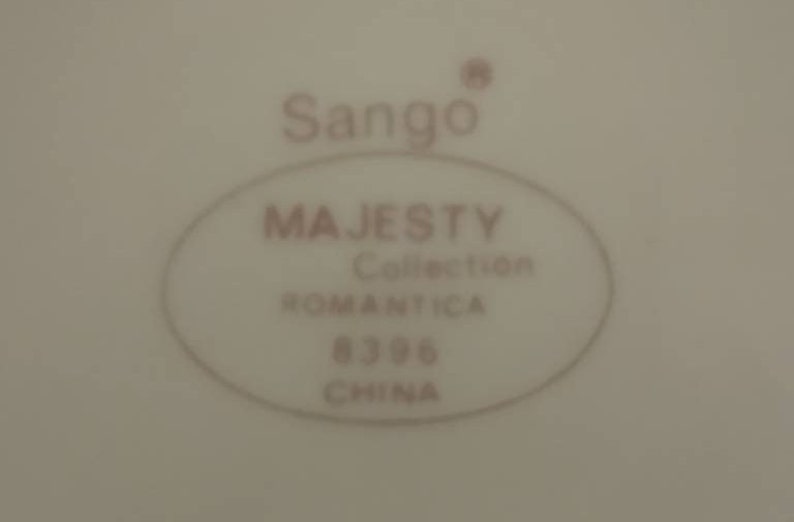 Sango Majestic Collection. Pattern: Romantica 8396. - Etsy