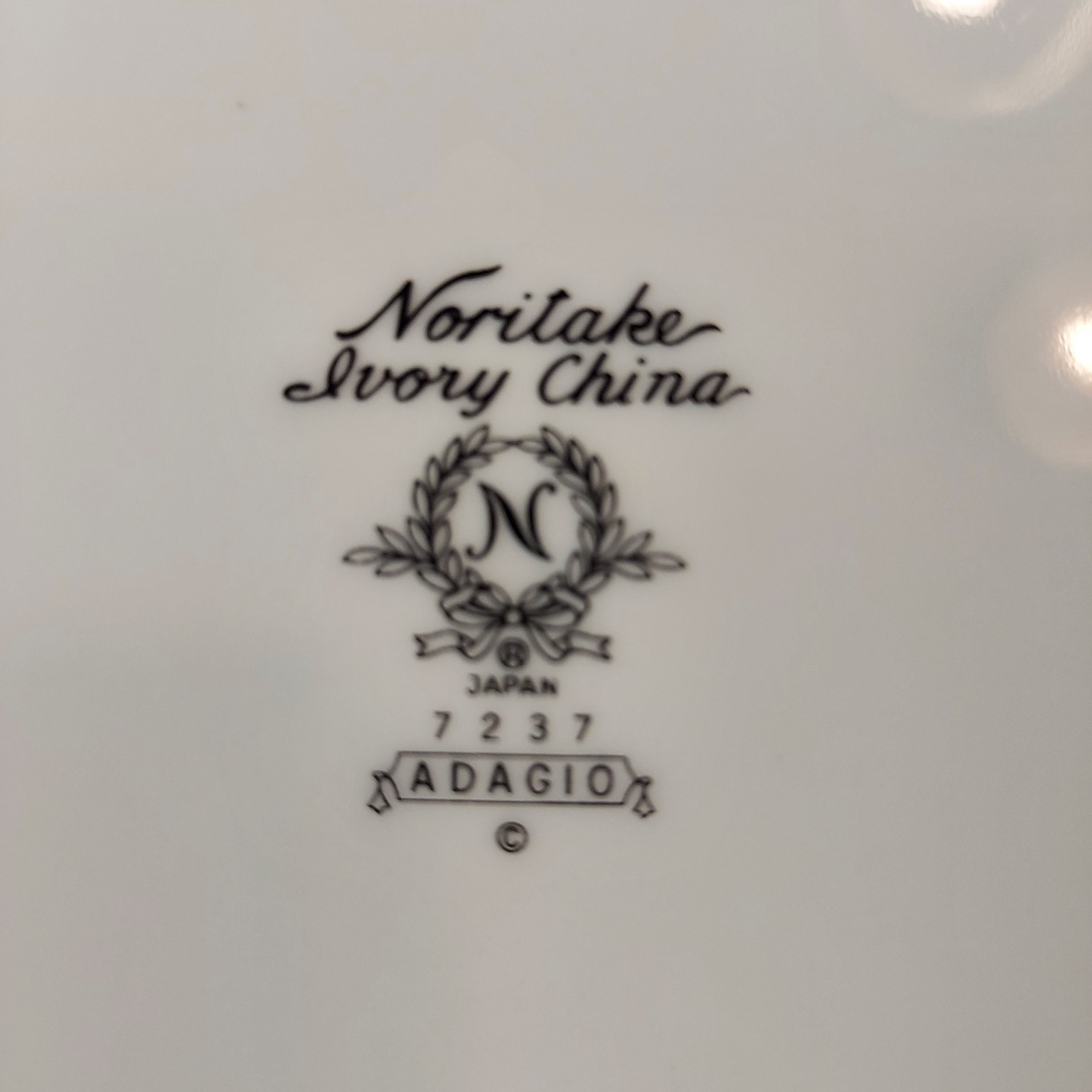 Noritake Ivory China. Japan. Pattern: Adagio 7237. - Etsy