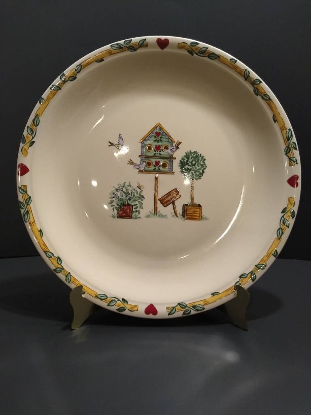 Thomson Pottery China. Pattern: Birdhouse. - Etsy