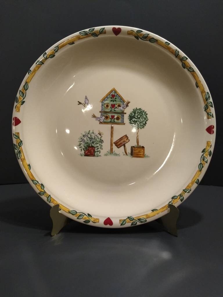 Thomson Pottery China. Pattern: Birdhouse. - Etsy