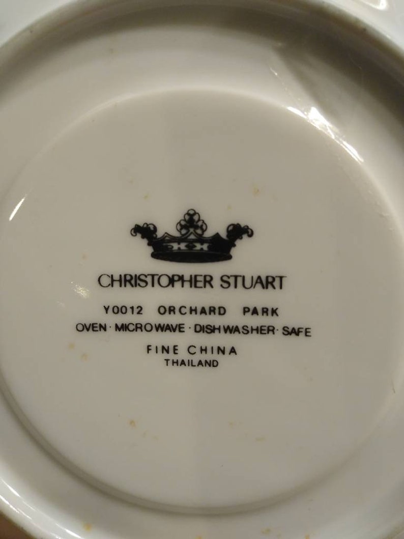 Christopher Stuart Fine China. Pattern: Orchard Park Y0012. Thailand ...