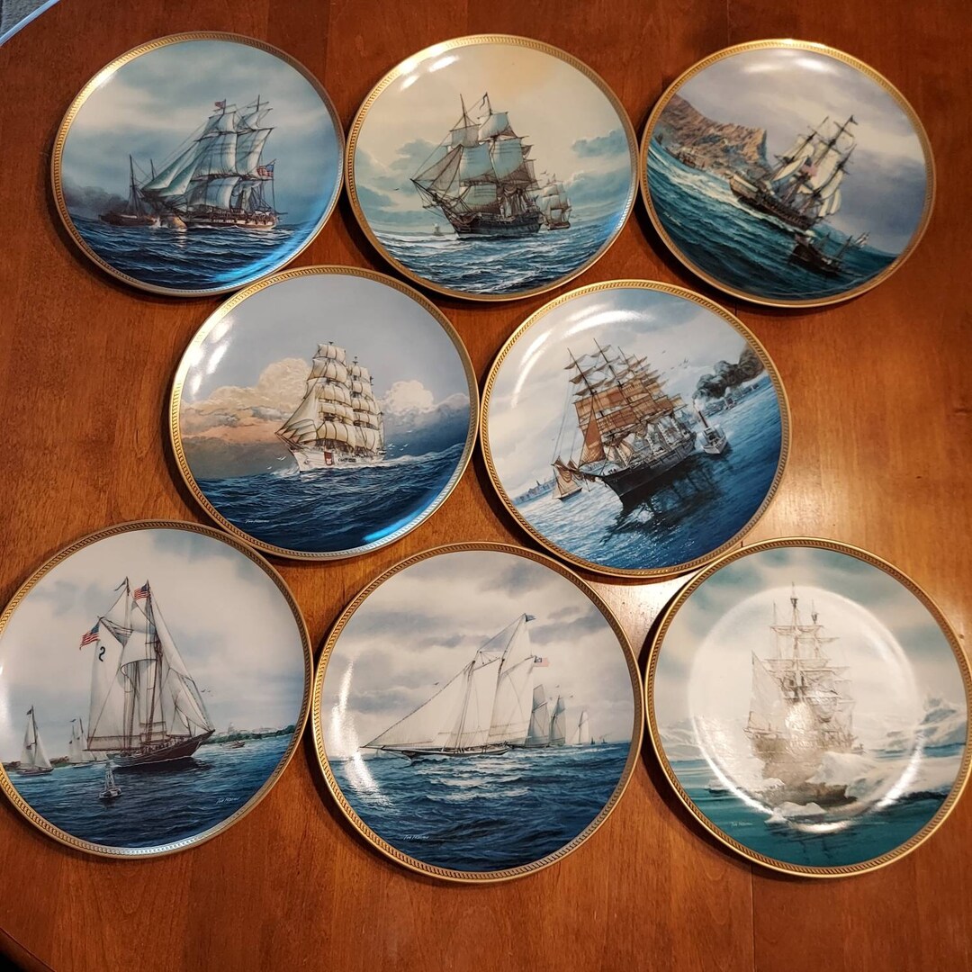 America's Greatest Sailing Ships Plate Collection by Tom Freeman. Sold ...
