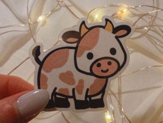 Cow Sticker Pink Cow Strawberry Cow Cows Cute Cow | Etsy