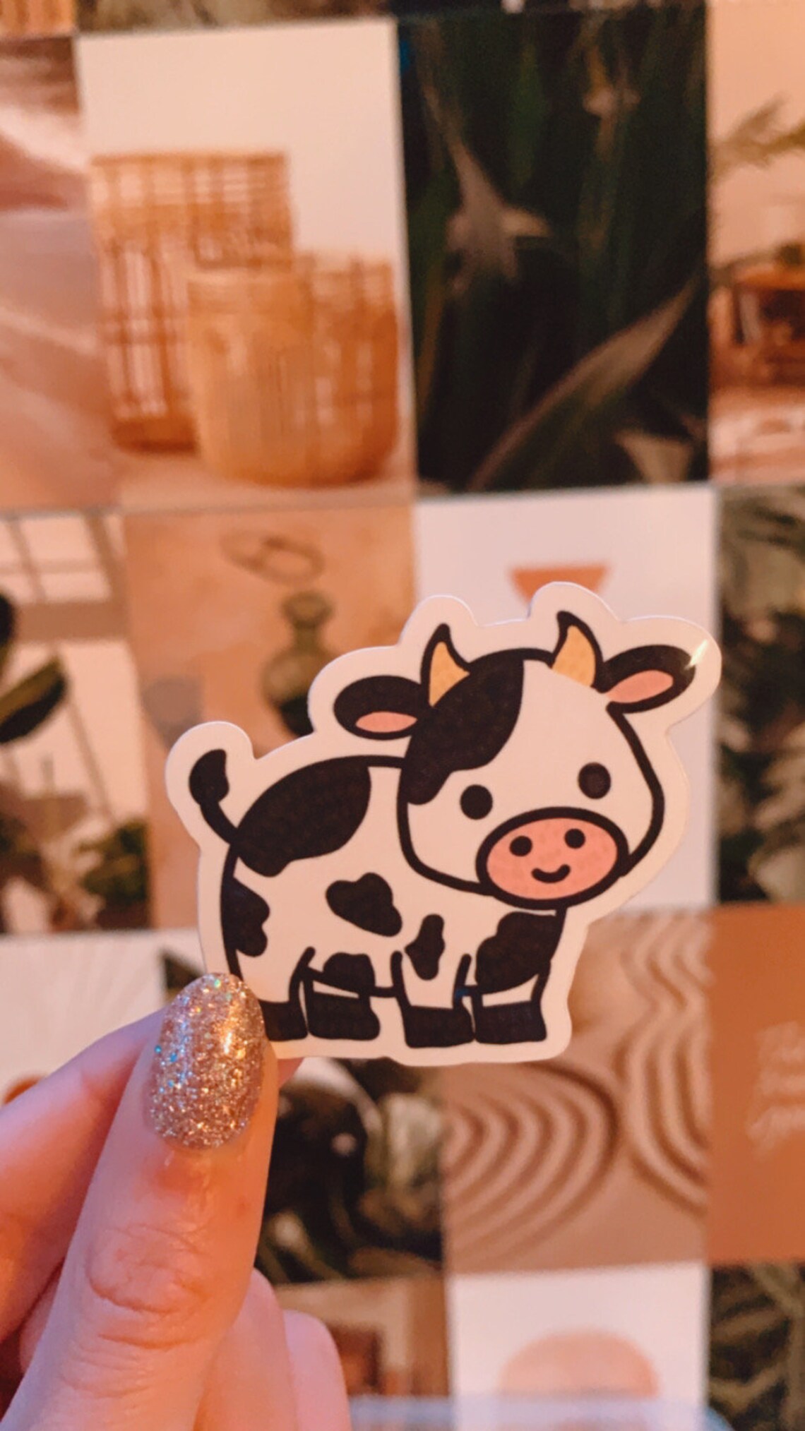 Cow Sticker- Cows, Cute Cow ,waterproof Sticker, Water Bottle Sticker ...