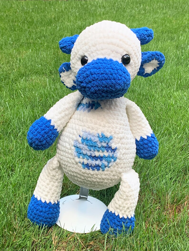 Blueberry Cow Crochet Plushie - Etsy