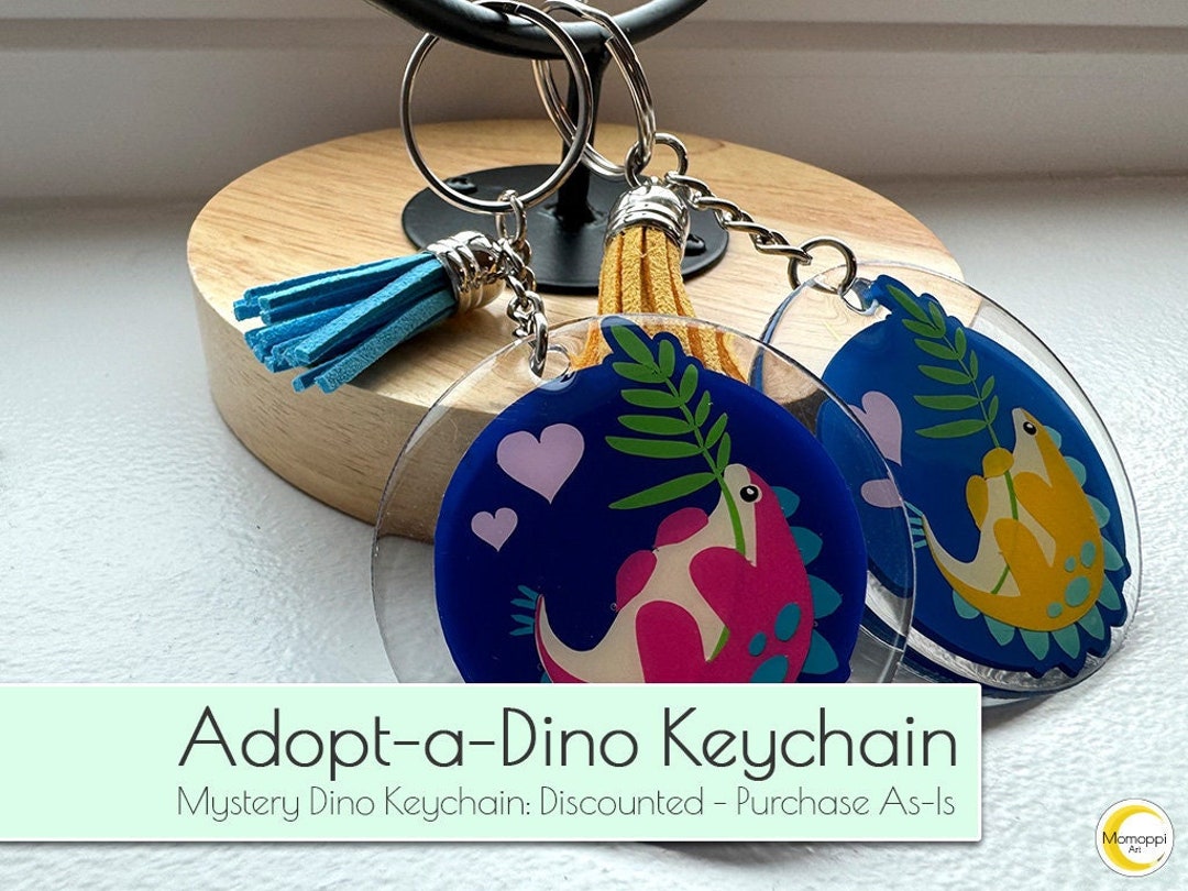 Adopt-a-dino: Cute Mystery Dinosaur Keychain Bag Accessory - Etsy