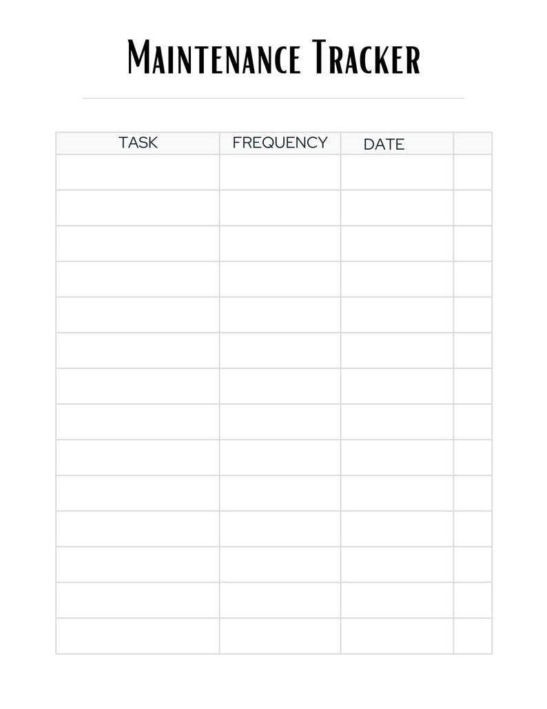 Home Cleaning & Maintenance Trackers/schedule Bundle - Printable, PDF ...