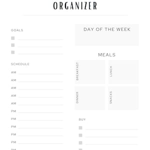 Printable Planner and Organizer Bundle - PDF, Instant Download - Etsy