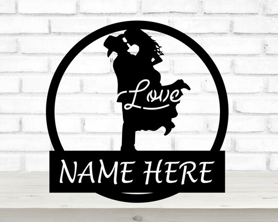 Western Wedding Metal Monogram | Etsy