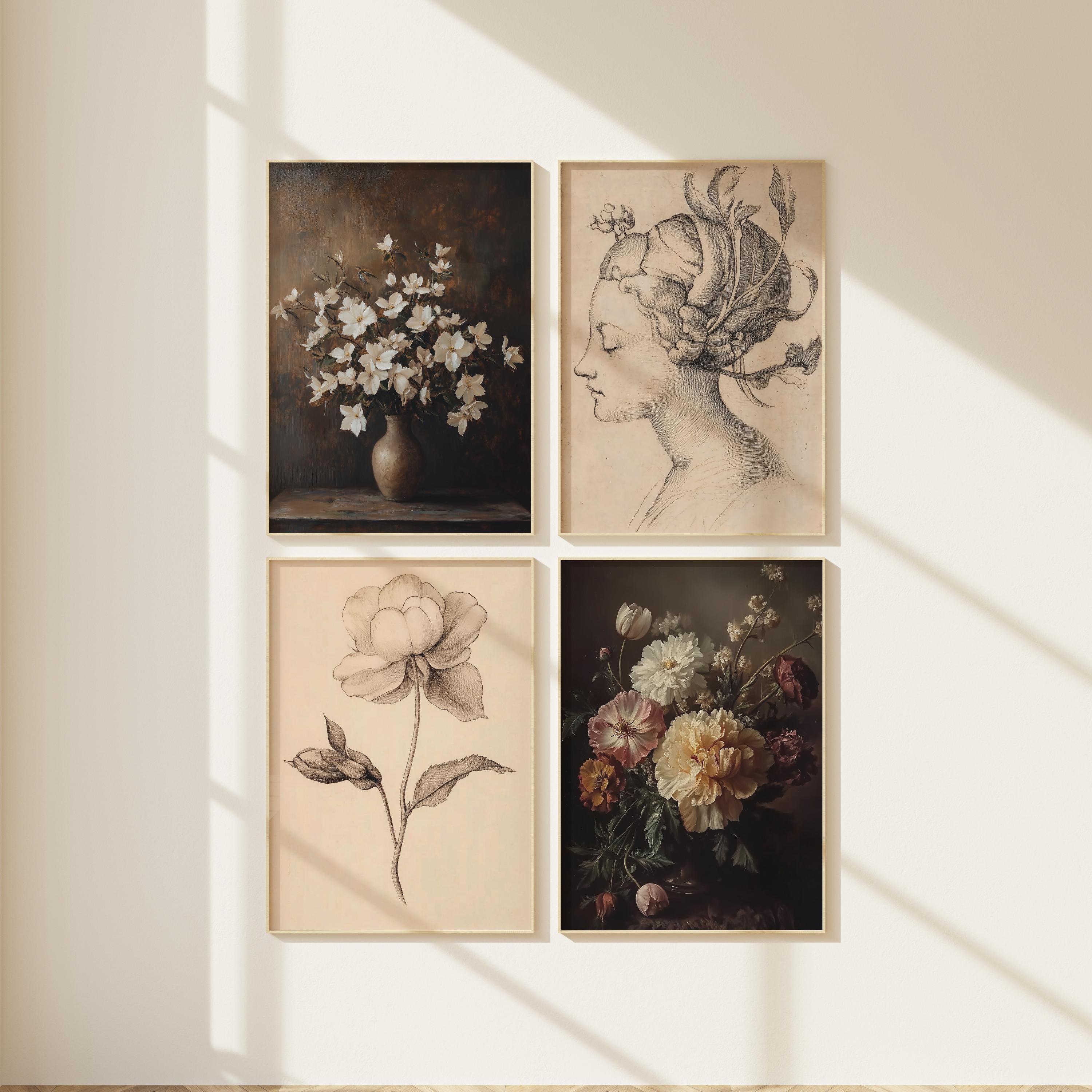 Vintage Dark Academia Wall Art Decor Bundle Rustic Gallery Set of 38 ...