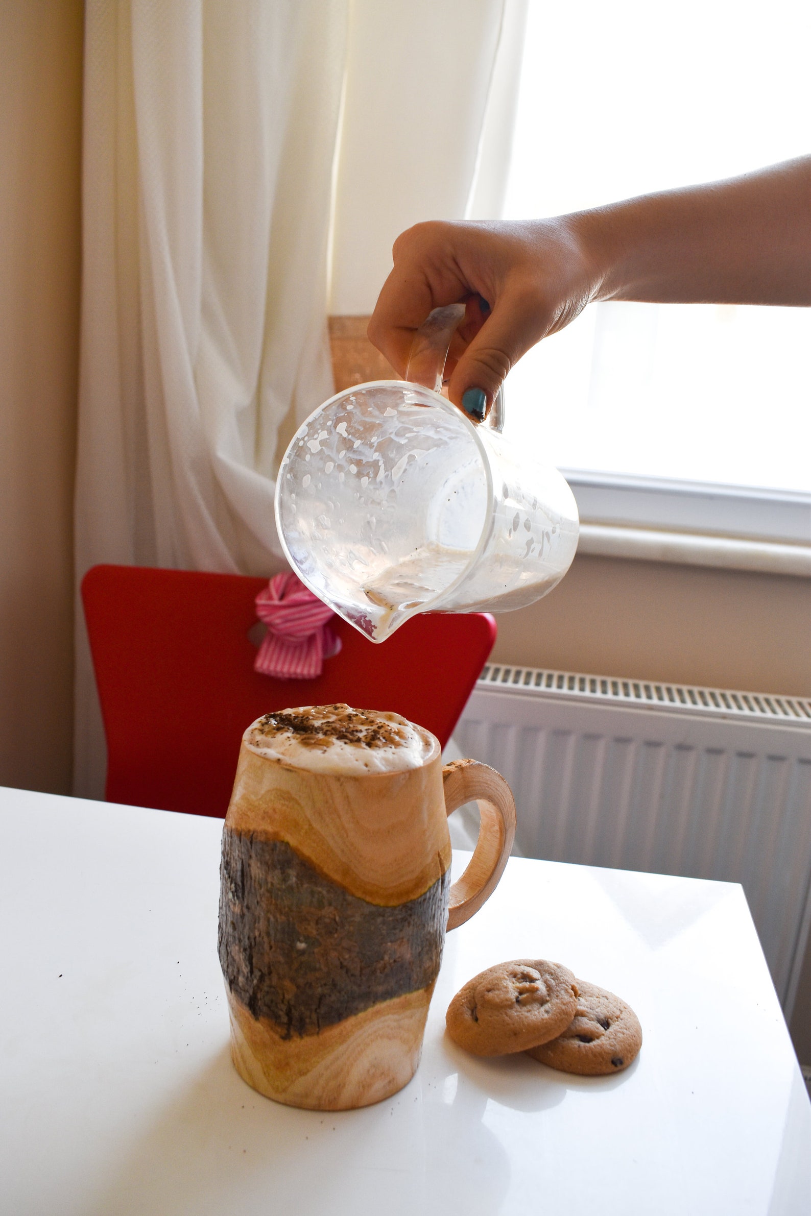 Natural Handmade Wooden Cup With Handle Eco-friendly Wooden - Etsy