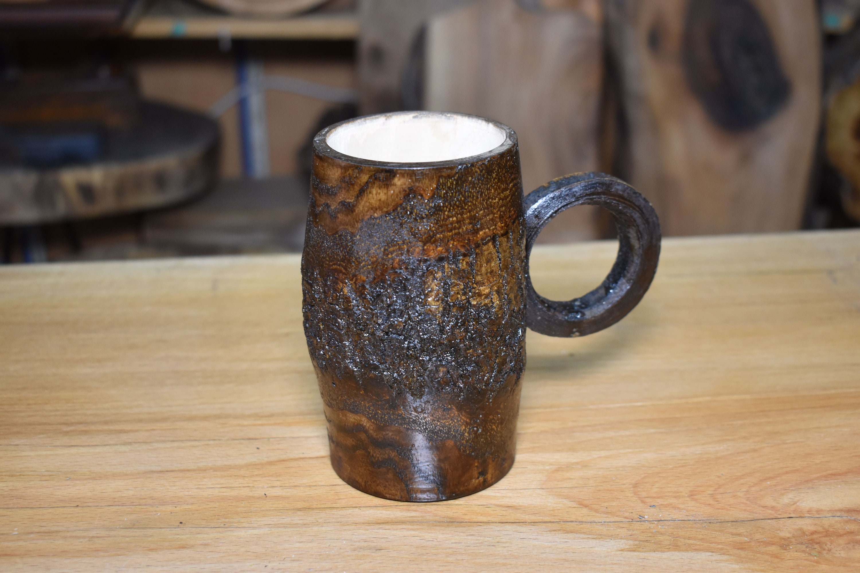 Hand Carved Eco Friendly Wooden Kuksa Mug ,natural Wood , Portable ...