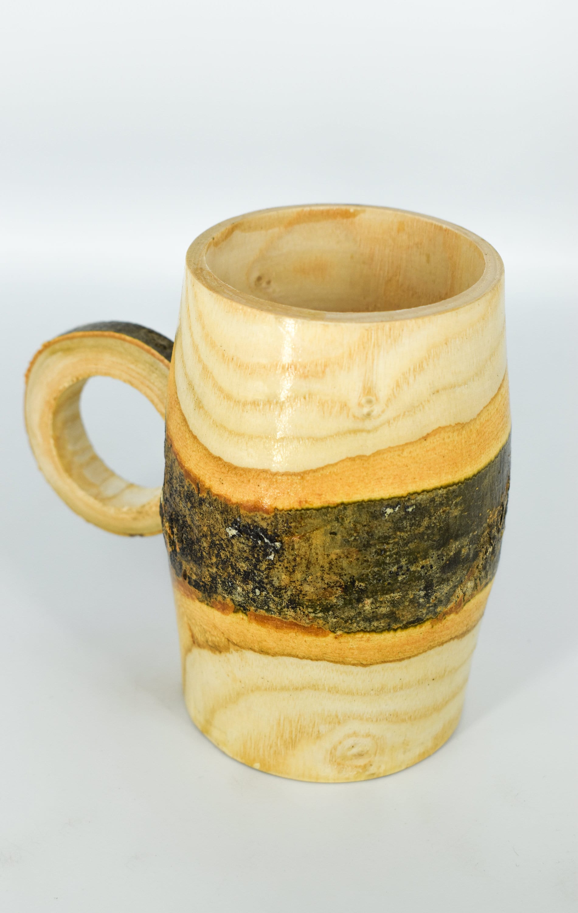 Natural Handmade Wooden Cup With Handle Eco-friendly Wooden - Etsy