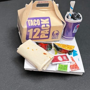 Miniature Taco Bell Meal - Etsy