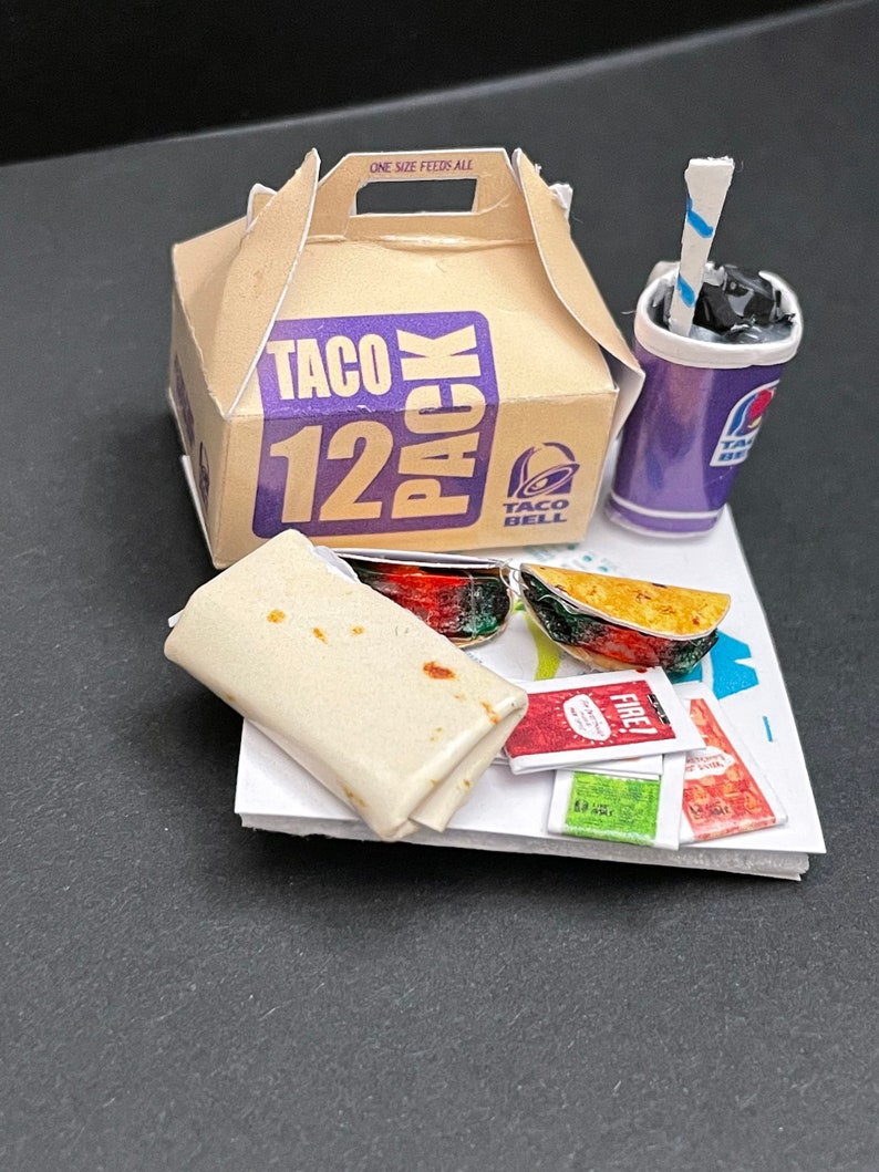 Miniature Taco Bell Meal | Etsy