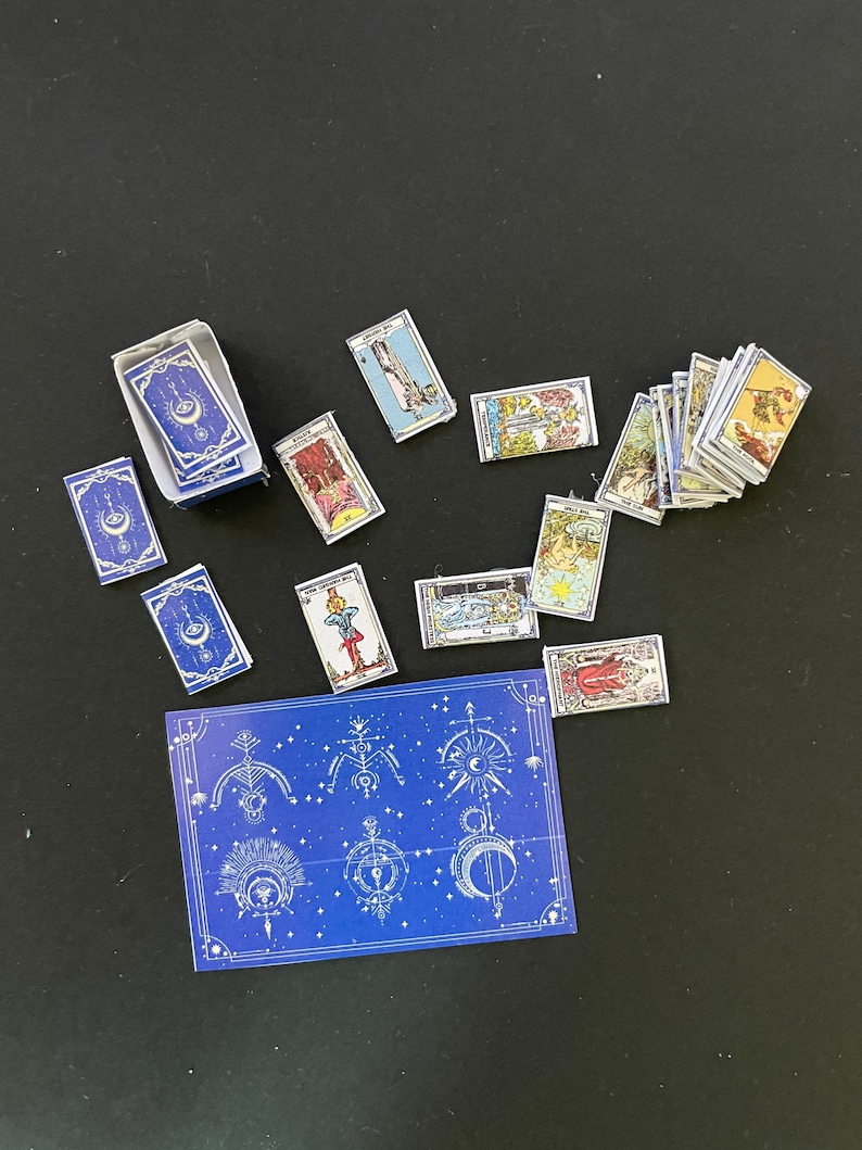 Miniature Tarot Cards - Etsy