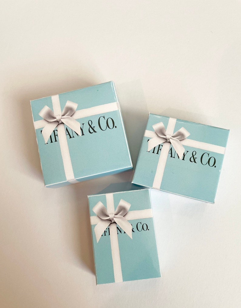 Miniature Tiffany and Co Boxes - Etsy