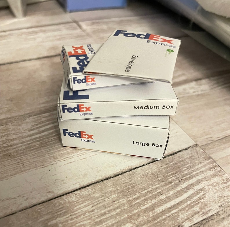 Miniature Fedex Boxes - Etsy