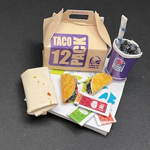 Miniature Taco Bell Meal - Etsy