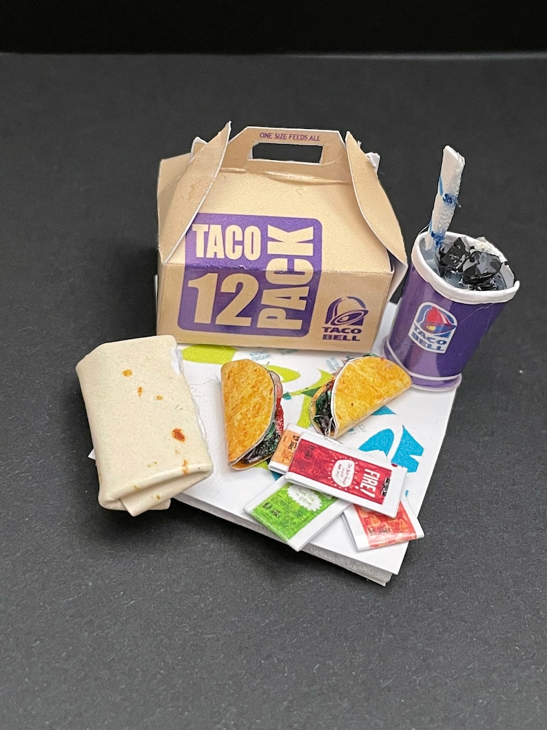 Miniature Taco Bell Meal | Etsy