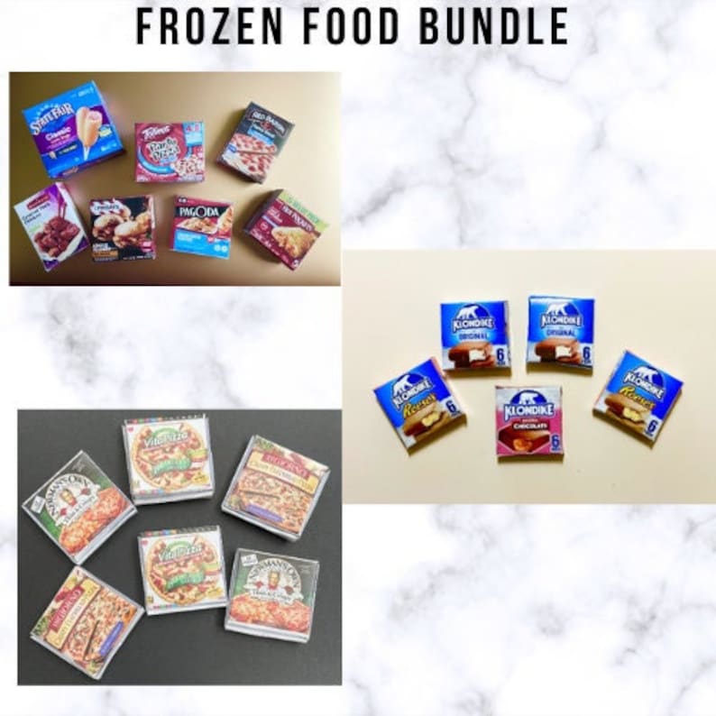 Miniature Frozen Food Bundle - Etsy