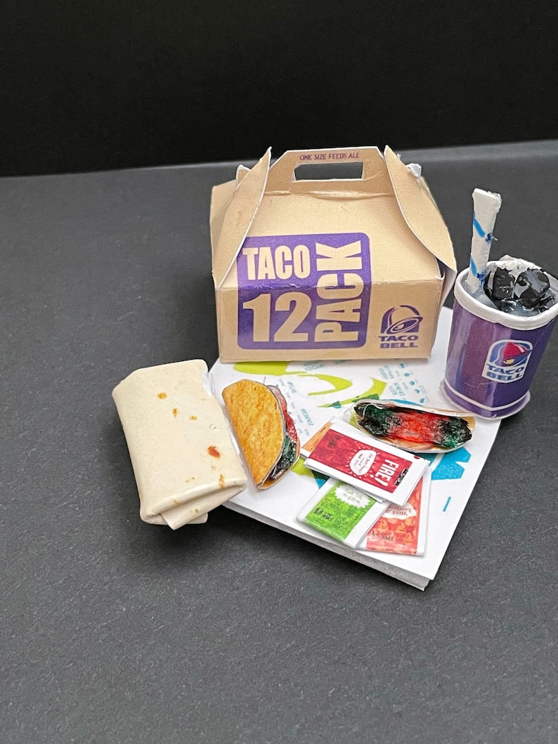Miniature Taco Bell Meal - Etsy