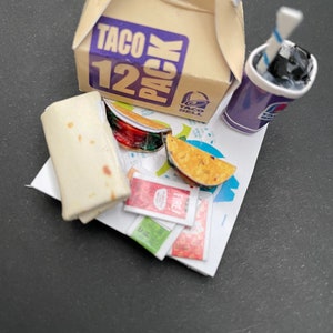 Miniature Taco Bell Meal - Etsy