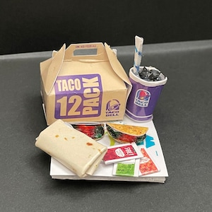 Miniature Taco Bell Meal - Etsy
