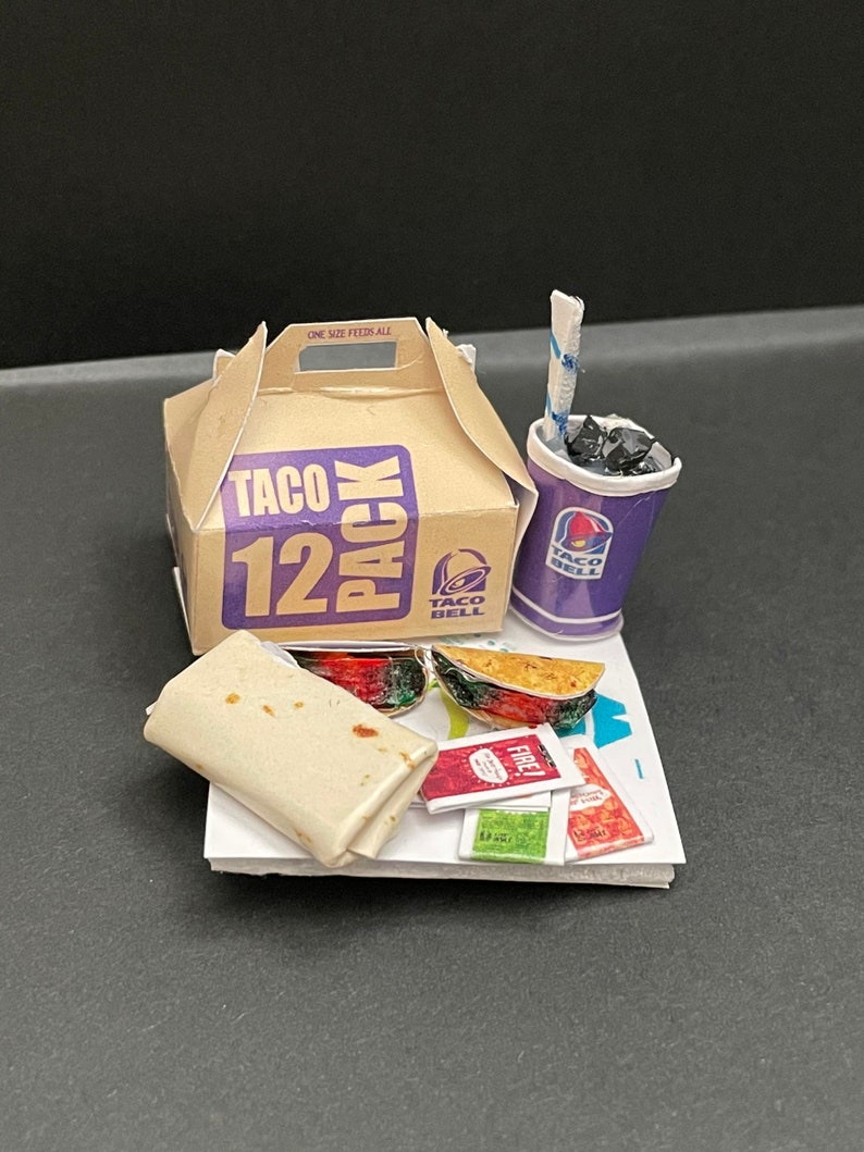 Miniature Taco Bell Meal - Etsy UK