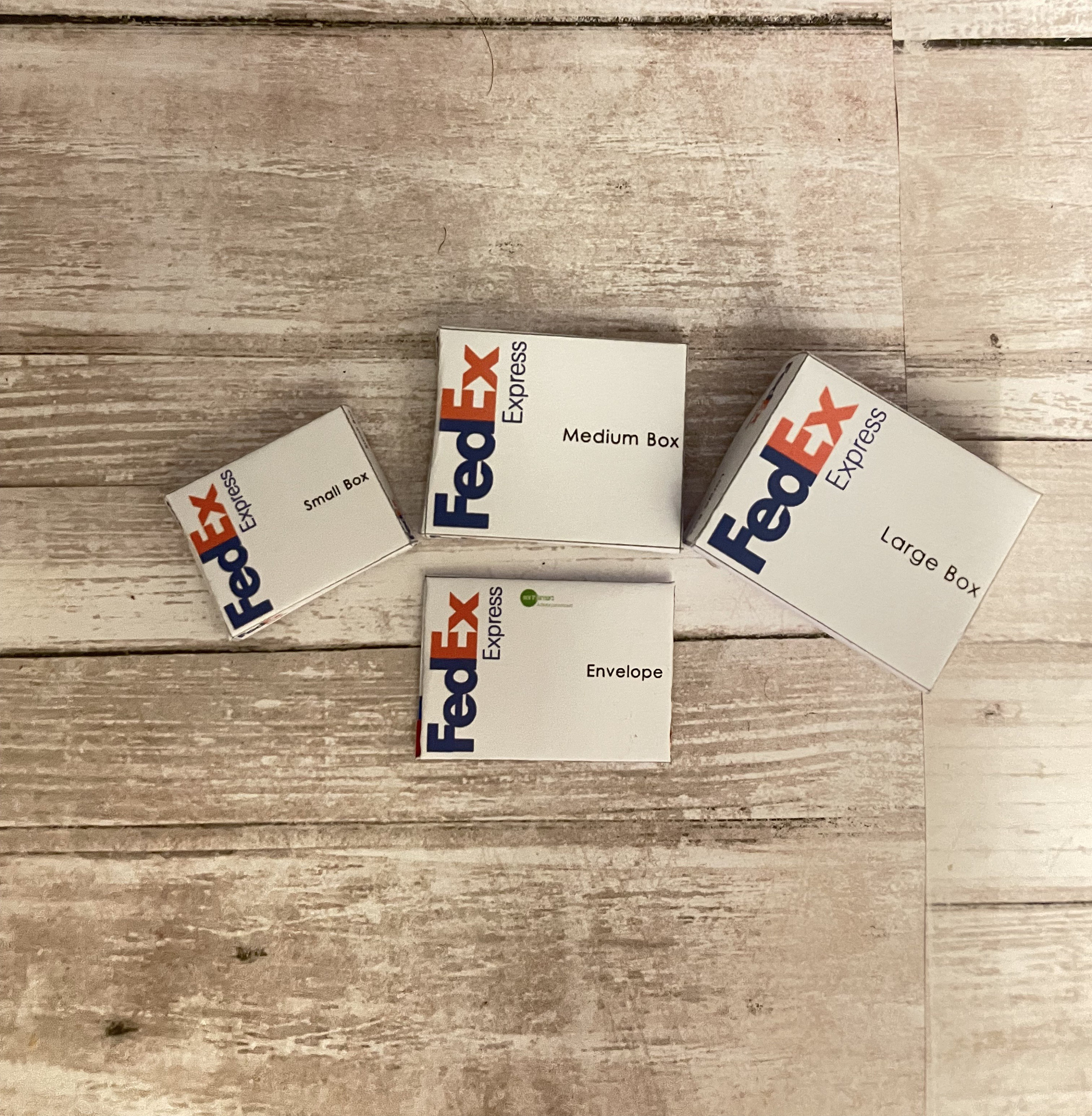 Miniature Fedex Boxes - Etsy