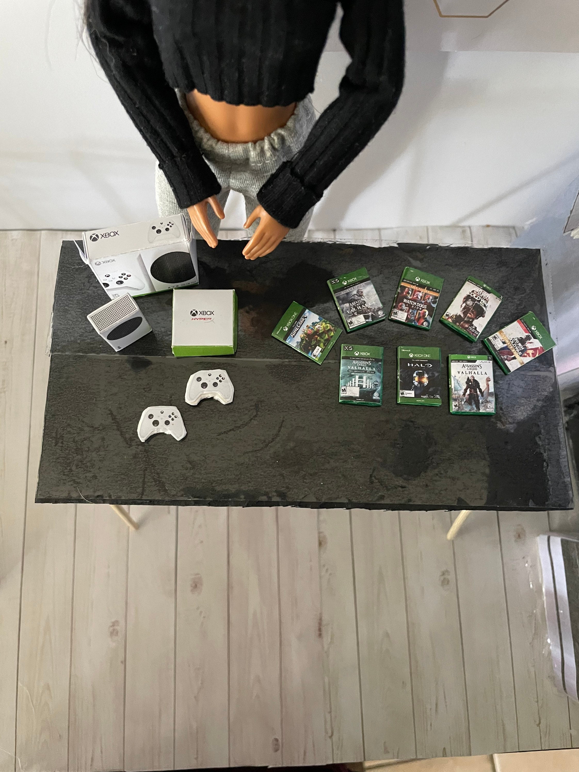 Miniature Xbox Game Console & Games - Etsy