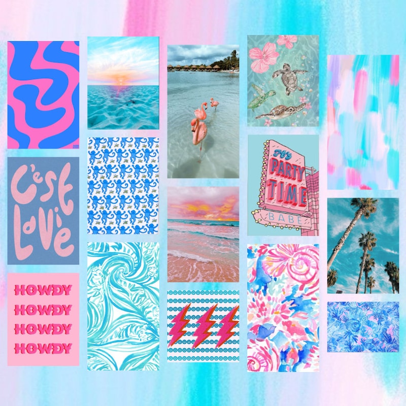 Preppy Wall Collage - Etsy