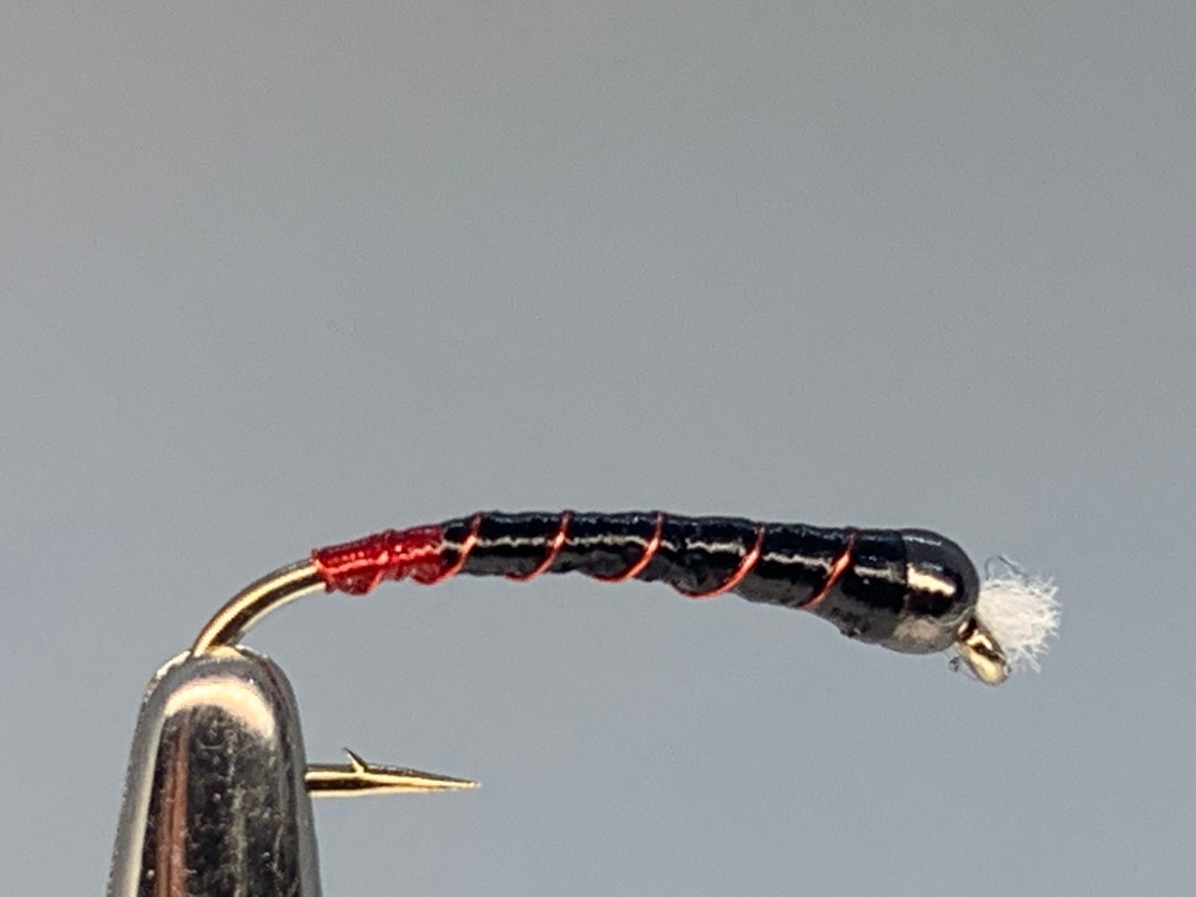 Black Red Butt Chironomid Flies Set of 3 - Etsy
