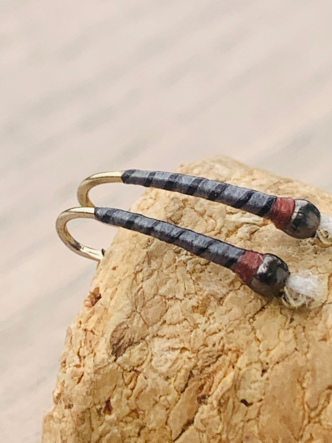 Blue Dun With Rust Collar Set of 2 Chironomids - Etsy