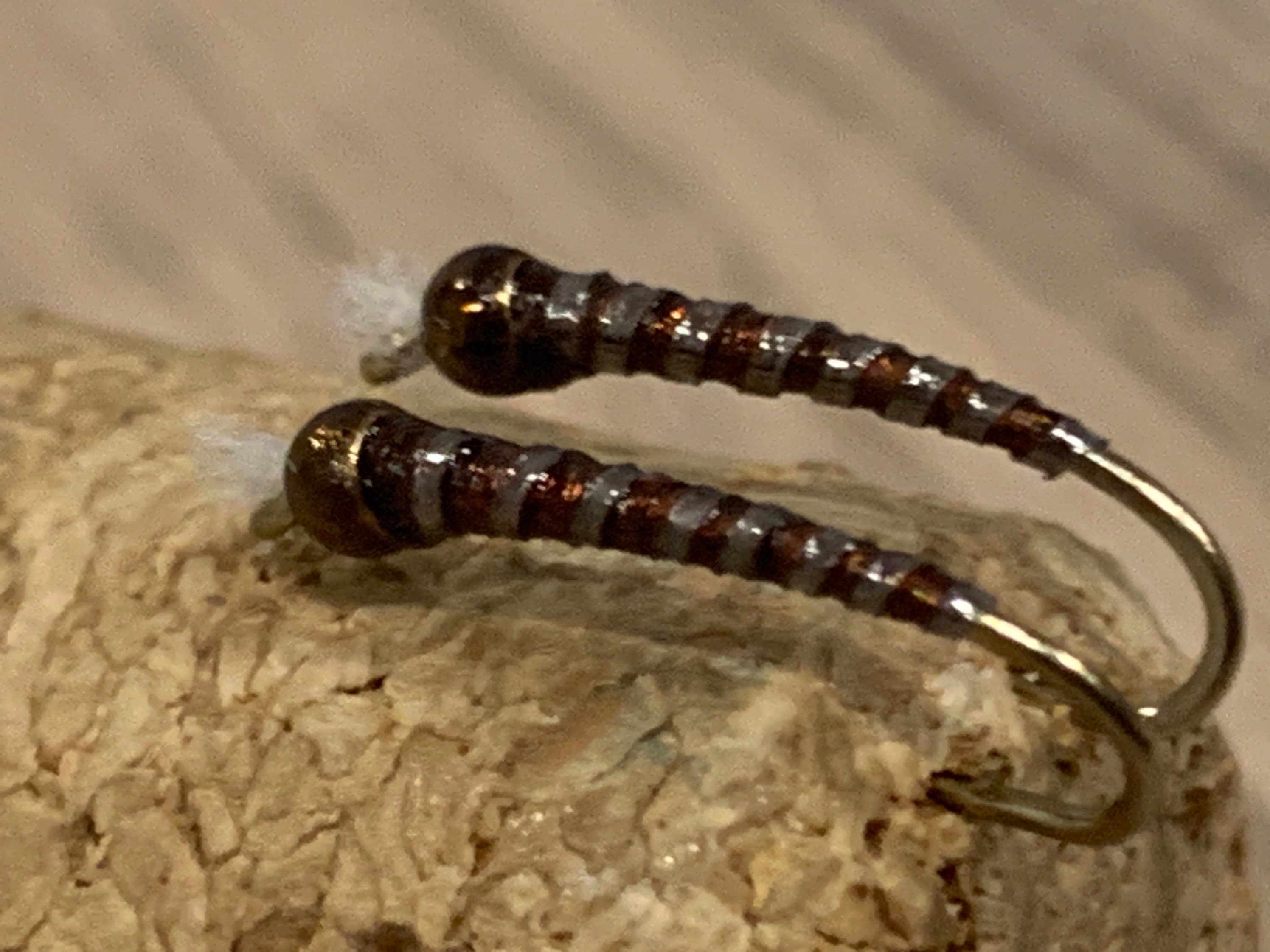 Mocha Brown Static Bag Chironomids Set of 2 - Etsy