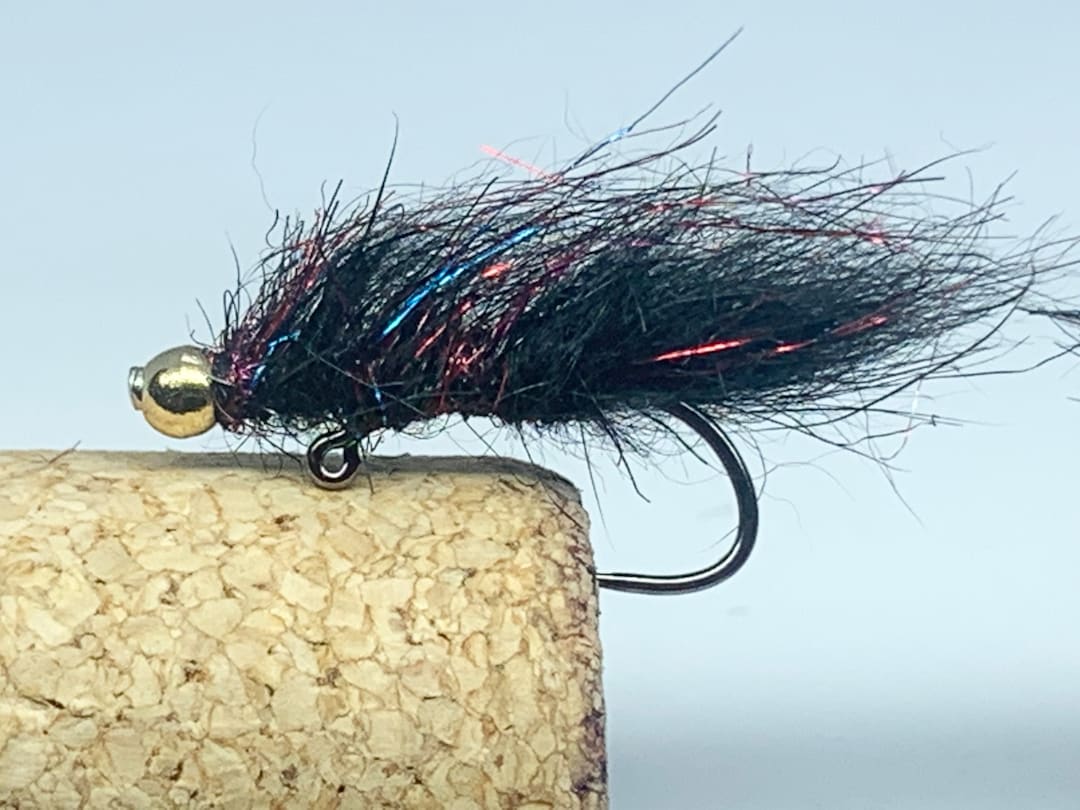 Midnight Fire Balanced Leech Flies Set of 2 - Etsy