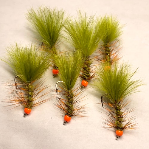 Pumpkin Head Flies Set of 6 - Etsy