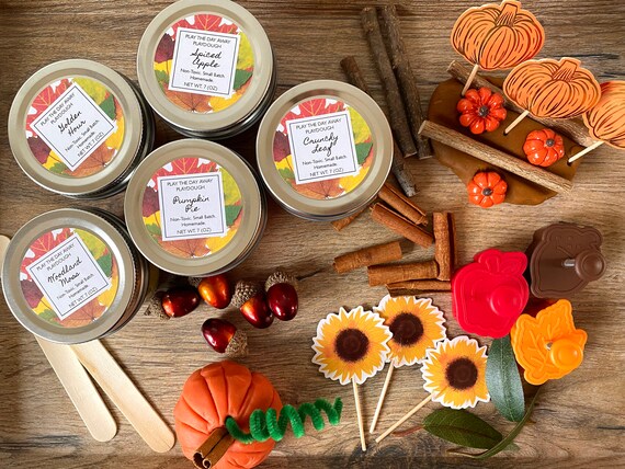 Fall Playdough Kits - Mom. Wife. Busy Life.