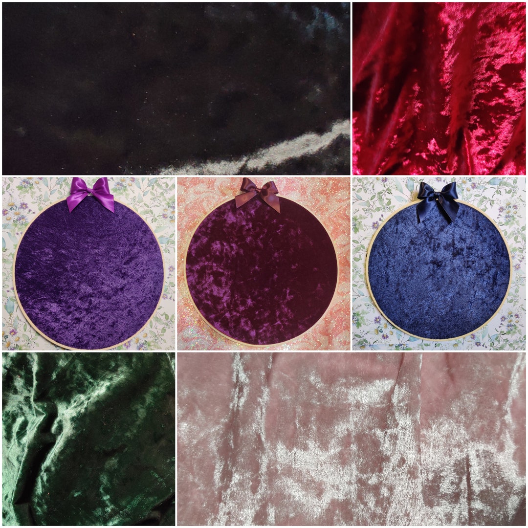 Velvet Pin Hoops - the Solids - Etsy