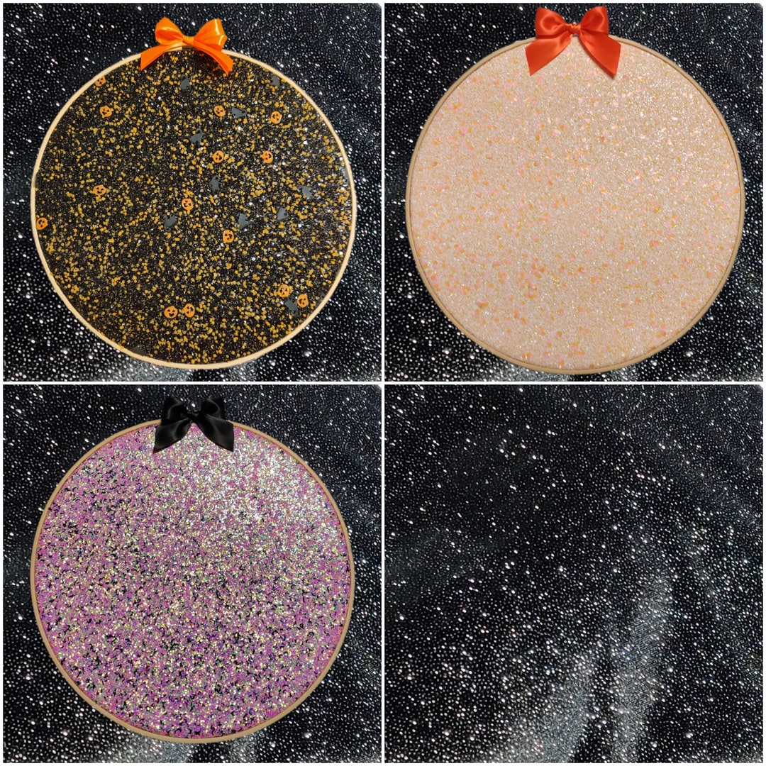 Halloween Chunky Glitter Enamel Pin Hoops - Etsy