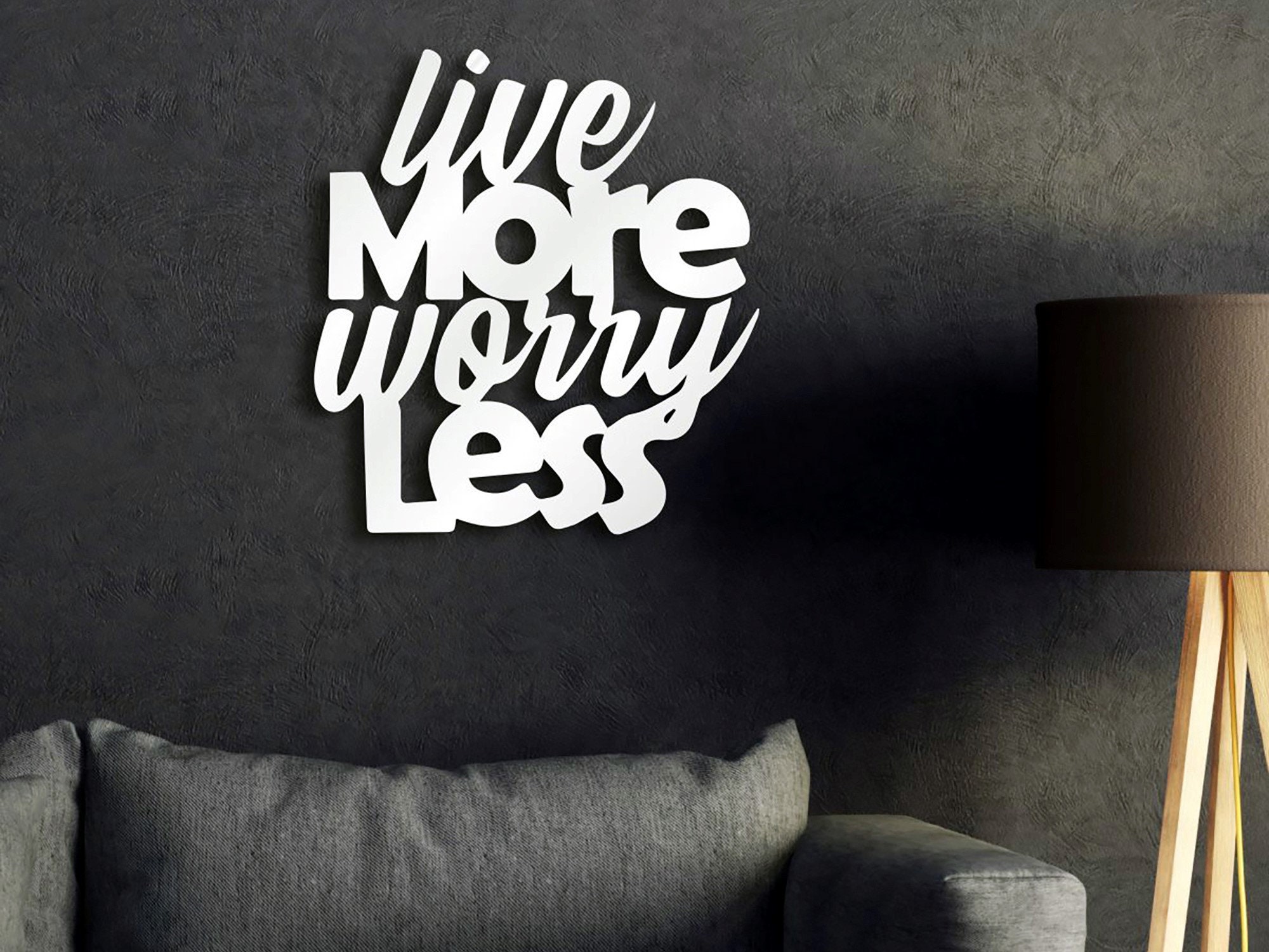 Live More Worry Less Wooden Sign Motivational Sign Wood Wall - Etsy UK