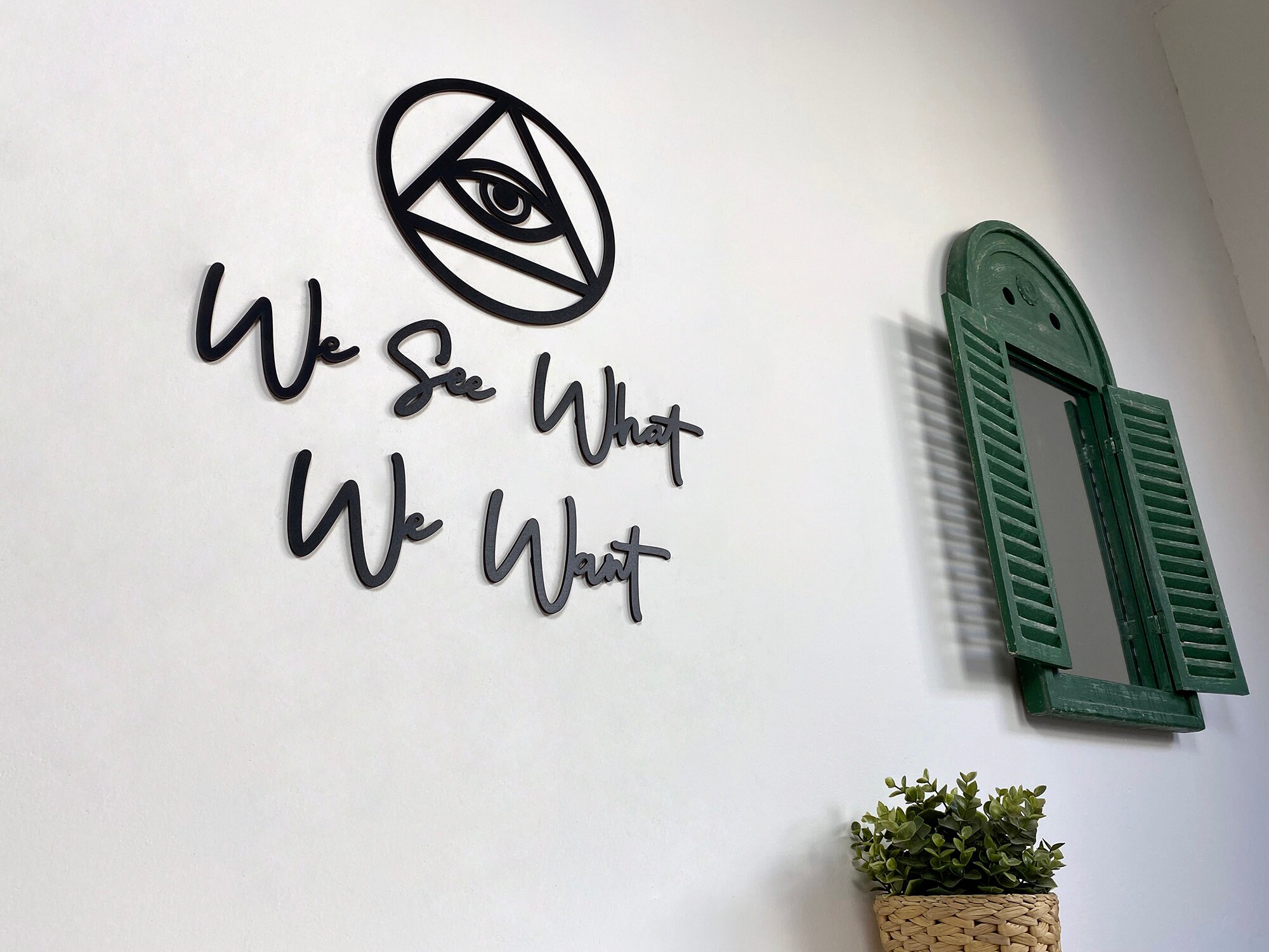 We See What We Want Wooden Sign Living Room Signs Home Decor - Etsy UK