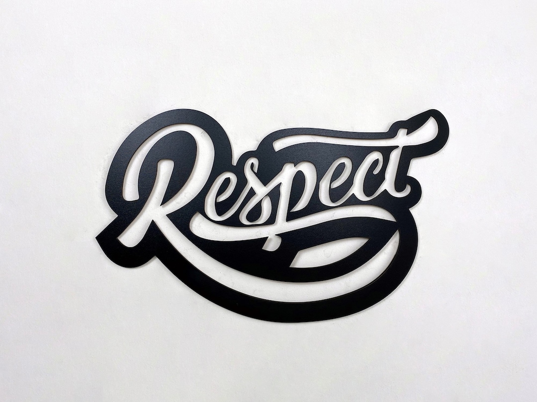 Respect Wooden Sign, Bar Wall Decor, Wood Wall Art, Office Wall Art ...