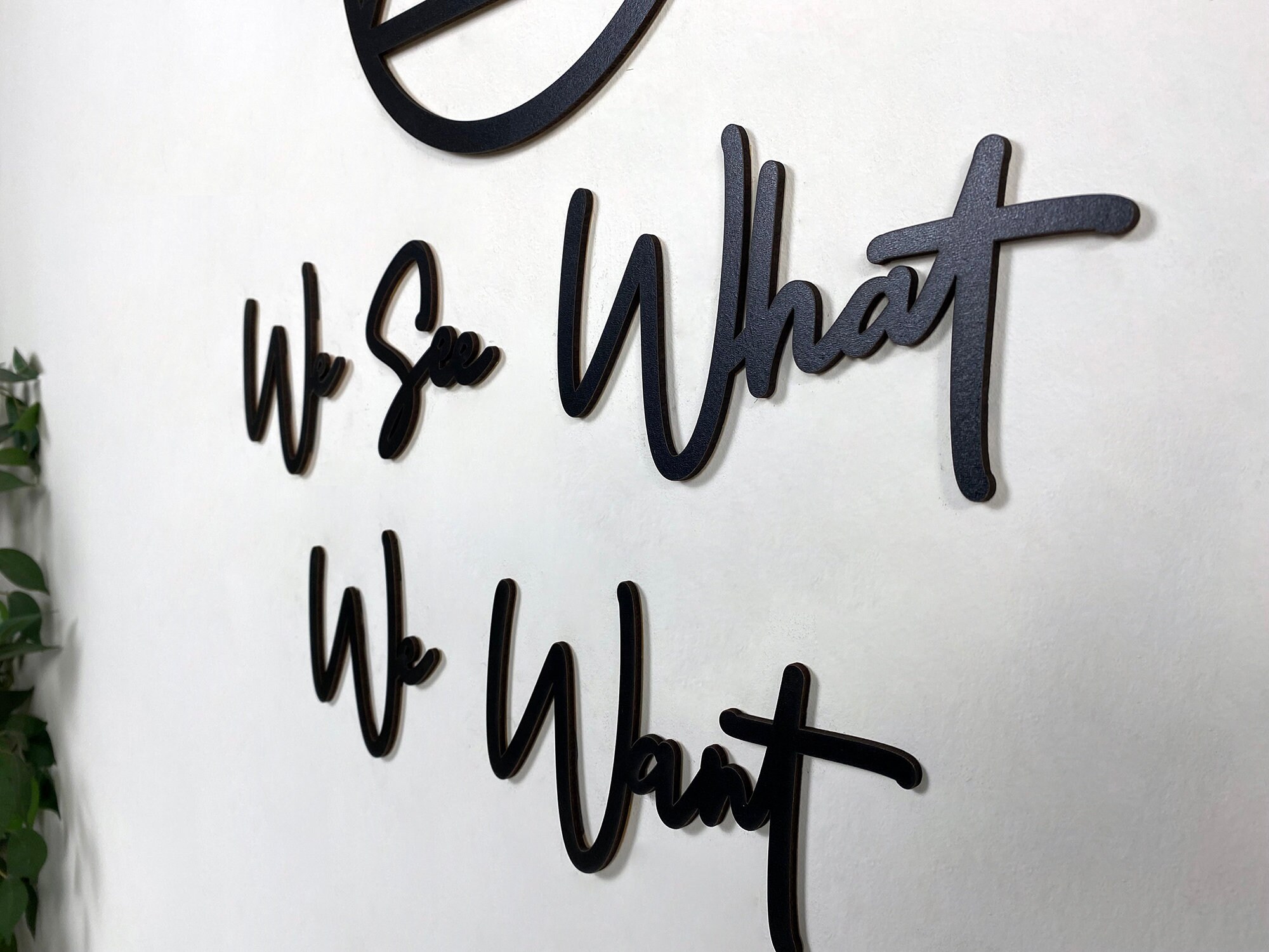 We See What We Want Wooden Sign Living Room Signs Home Decor - Etsy UK