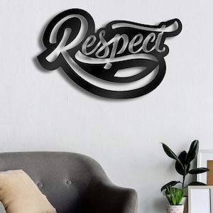 Respect Wooden Sign, Bar Wall Decor, Wood Wall Art, Office Wall Art ...
